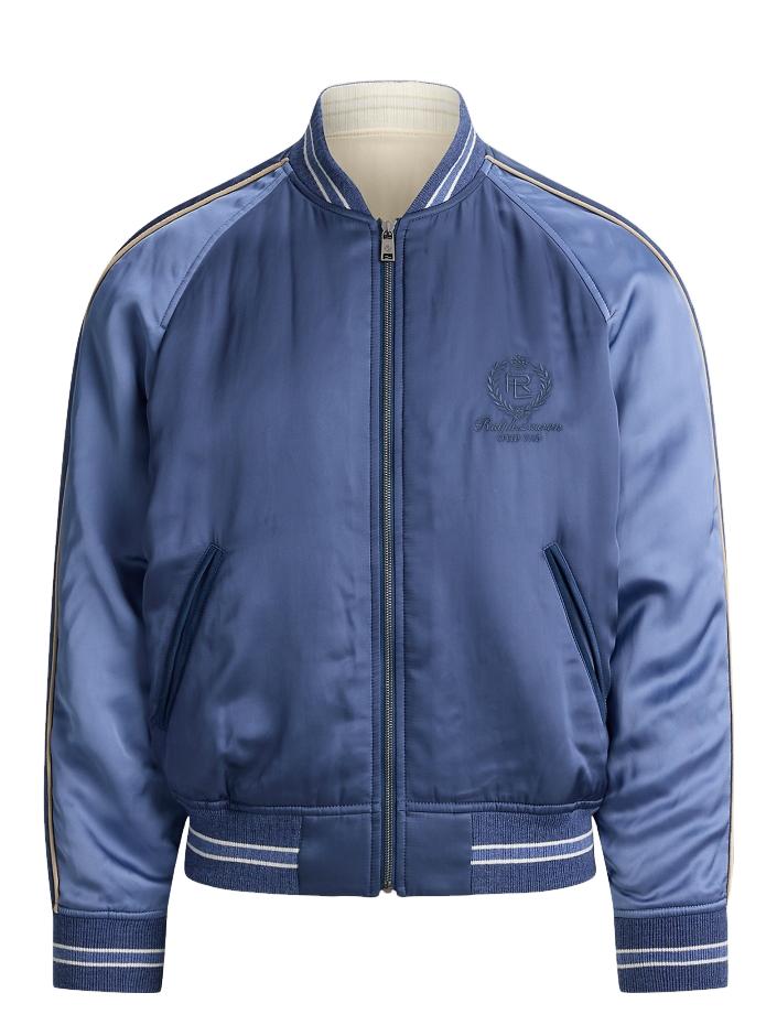 RALPH LAUREN PURPLE LABEL damon reversible satin bomber jacket